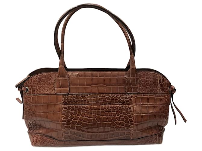Brunello Cucinelli Handbags Caramel Exotic leather ref.1787998 - Joli ...