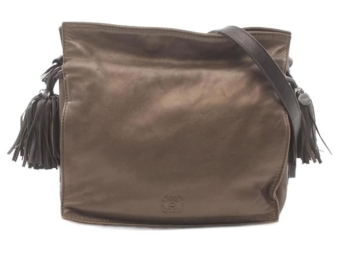Loewe Flamenco Shoulder Bag Brown Leather ref.1789559 - Joli Closet