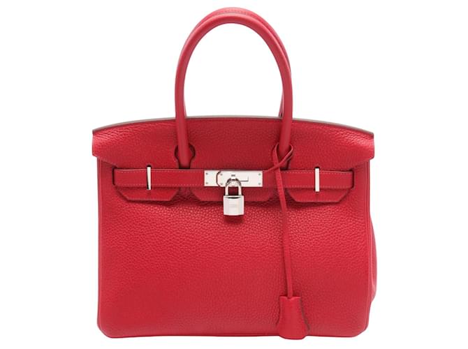 Hermès Birkin 30 Red Leather ref.1790540 - Joli Closet