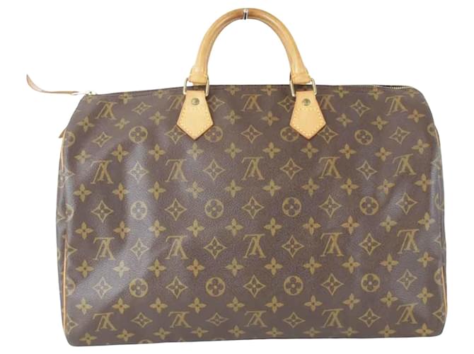 Louis Vuitton Speedy 40 Brown Cloth ref.1790984 - Joli Closet