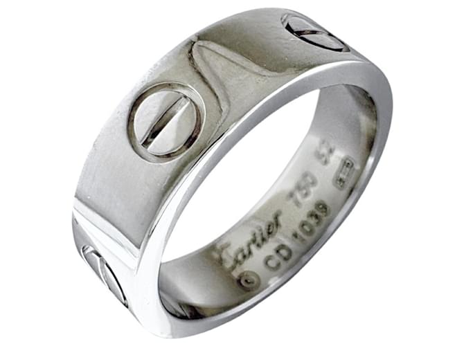 Cartier Love Ring in 18K White Gold Silvery ref.1791136 - Joli Closet