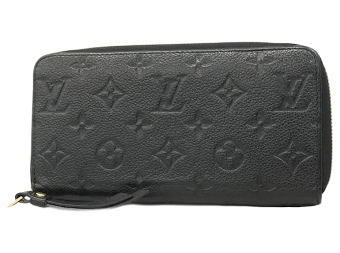 Louis Vuitton Long Wallet Monogram Empreinte Zippy M61864 Noir Black ...