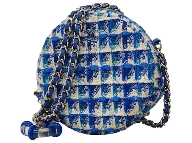 Chanel Coco Mark Blue Tweed ref.1791465 - Joli Closet