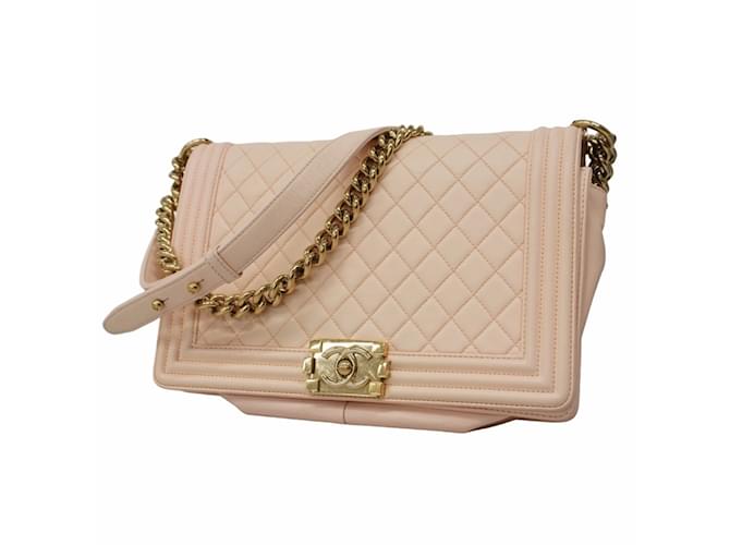 Chanel Pink Lambskin Shoulder Bag Leather ref.1791761 - Joli Closet