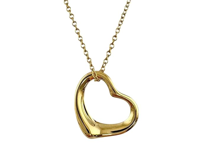 Tiffany & Co. Open Heart Necklace in 18K Gold Golden Yellow gold ref ...