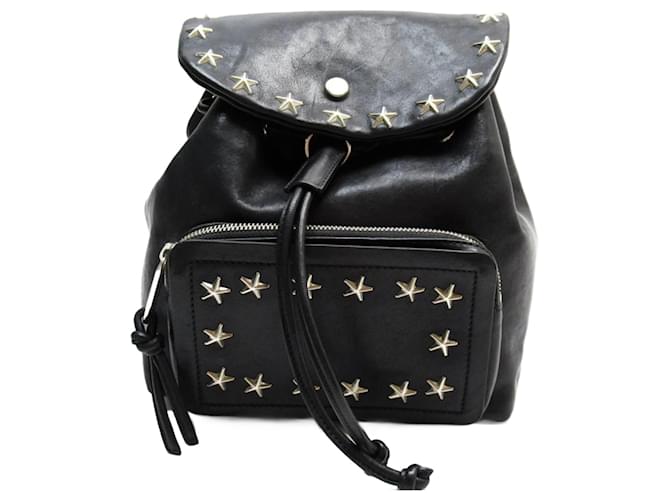 Jimmy Choo Black Leather Backpack ref.1829625 - Joli Closet