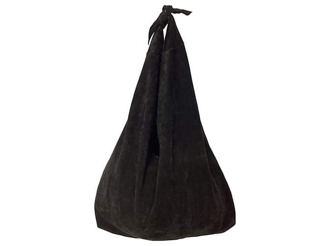 The Row Large Bindle Bag in Black Suede ref.1834677 - Joli Closet