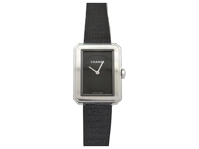 NEW CHANEL BOYFRIEND WATCH H5317 28 MM QUARTZ BRUSHED STEEL WATCH ...