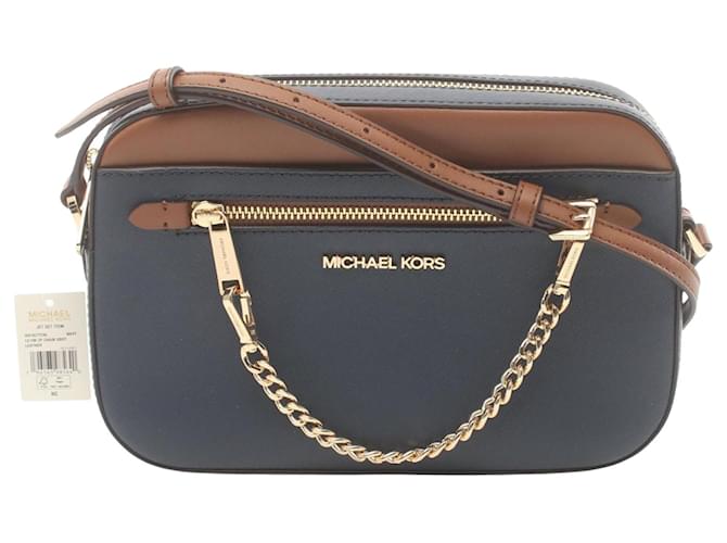 Michael Kors Jet set Navy blue Leather ref.1836181 - Joli Closet