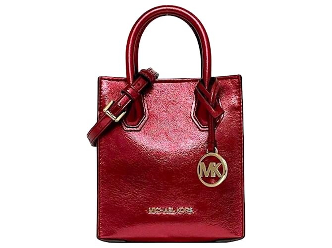 Michael Kors Mercer Red Leather ref.1842225 - Joli Closet
