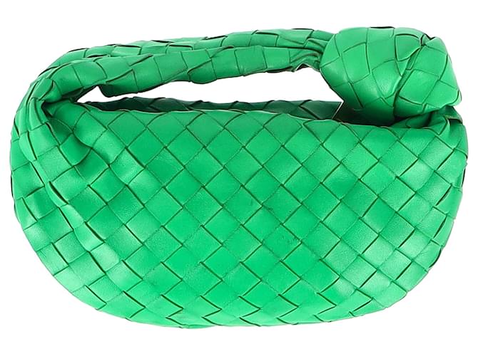 Bottega Veneta Mini Jodie in Green Intrecciato Leather Olive green ref ...
