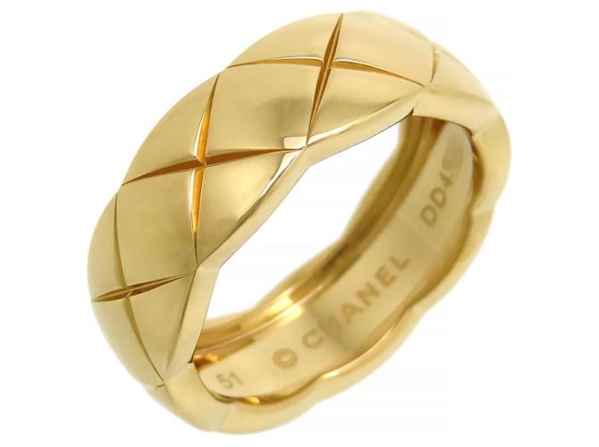 Chanel K18YG Coco Crush Ring J10571 Golden Metall ref.1845466 - Joli Closet
