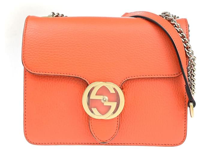 Gucci Interlocking G Orange Leather ref.1848210 - Joli Closet
