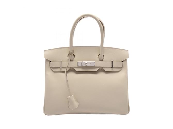 Hermès Hermes Birkin 30 Handbag in Ivory Epsom Leather Cream ref ...