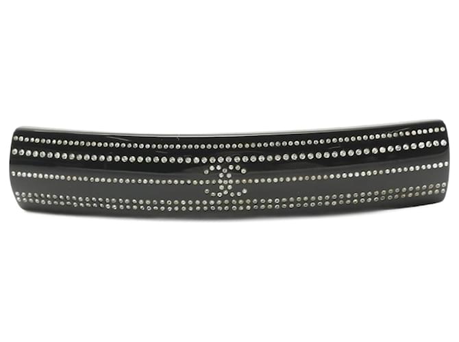 Chanel Coco Mark Black Plastic Barrette ref.1858181 - Joli Closet