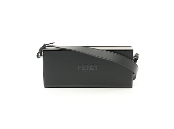 Fendi Box Shoulder Bag Black Leather ref.1858290 - Joli Closet
