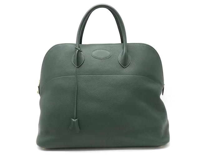 Hermès Hermes Bolide 45 Boston Bag Green Leather (Sold) - Joli Closet