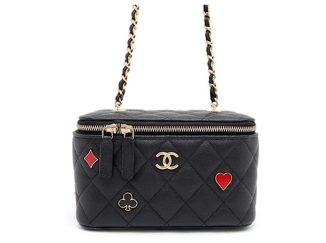 Sac à épaule en cuir caviar noir Chanel ref.1863054 - Joli Closet