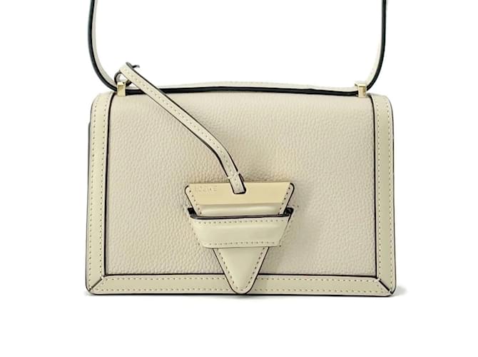 Loewe Barcelona Leather Shoulder Bag Cream ref.1863085 - Joli Closet