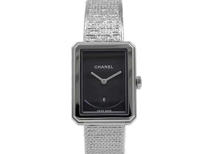 Chanel Boyfriend Tweed Stainless Steel Quartz Women's Watch H4876 ref ...