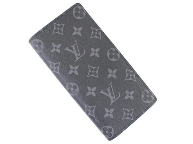 Louis Vuitton Long Wallet Bi-fold in Monogram Eclipse Cloth ref.1864426 ...