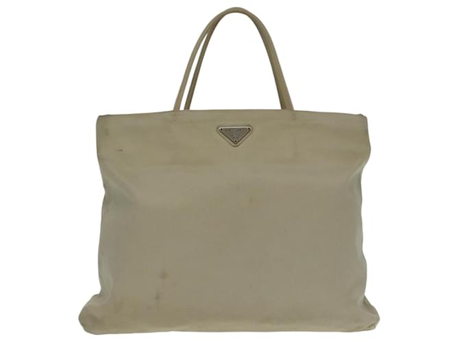 Prada Triangle Logo Beige Synthetic ref.1878855 - Joli Closet