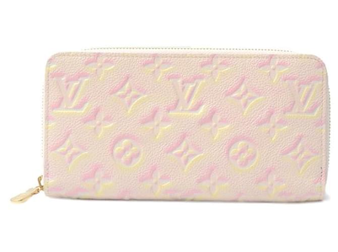 Louis Vuitton Monogram Empreinte Zippy Wallet M81229 Pink Cloth ref ...