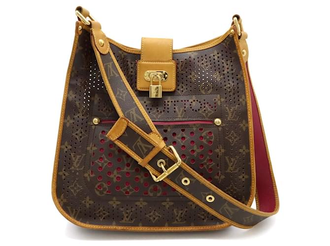 Louis Vuitton Monogram Perfo Musette Shoulder Bag M95172 Pink Cloth ref ...
