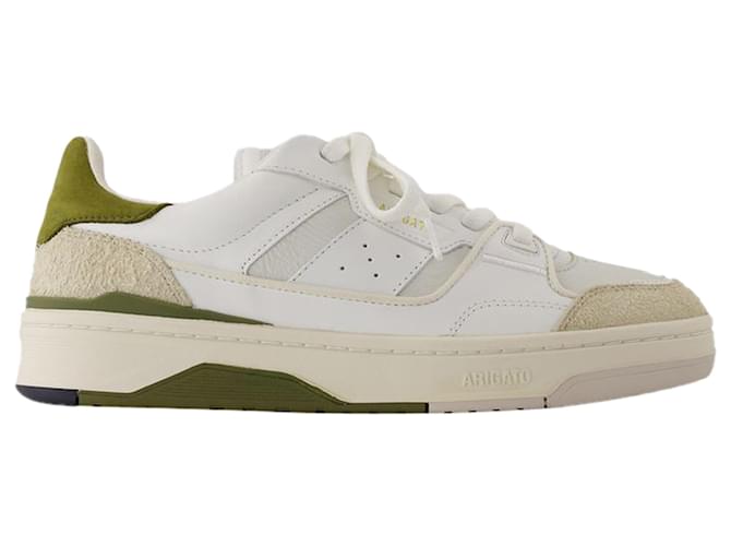 Clay Sneakers - Axel Arigato - Leather - White/Green Pony-style ...