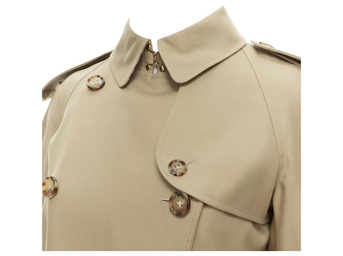 Burberry Tisci cashmere logo blanket trench coat Brown Beige Wool ref ...