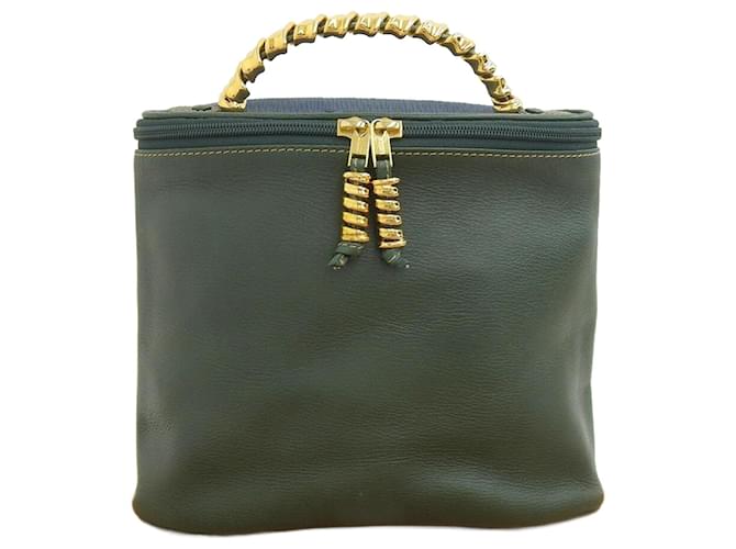 Loewe Velazquez Vanity Handbag Leather Green Blue ref.1897867 - Joli Closet