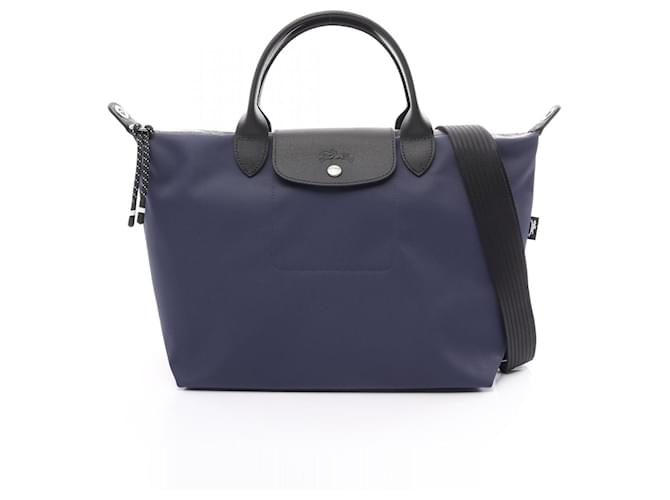 Longchamp Le Pliage Energy L Top Handle Bag Blue Cloth ref.1899264 ...