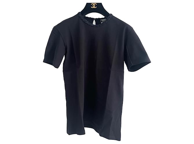 Chanel Tops Navy blue Cotton ref.1907591 - Joli Closet