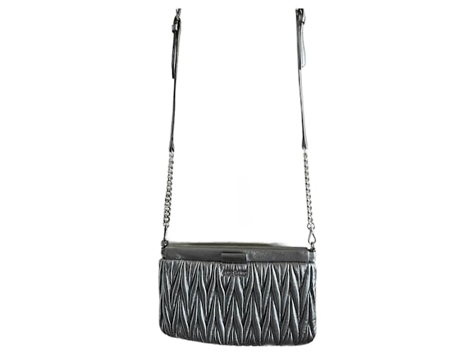 Miu Miu Large Crystal Cloque Black Fur ref.1909045 - Joli Closet