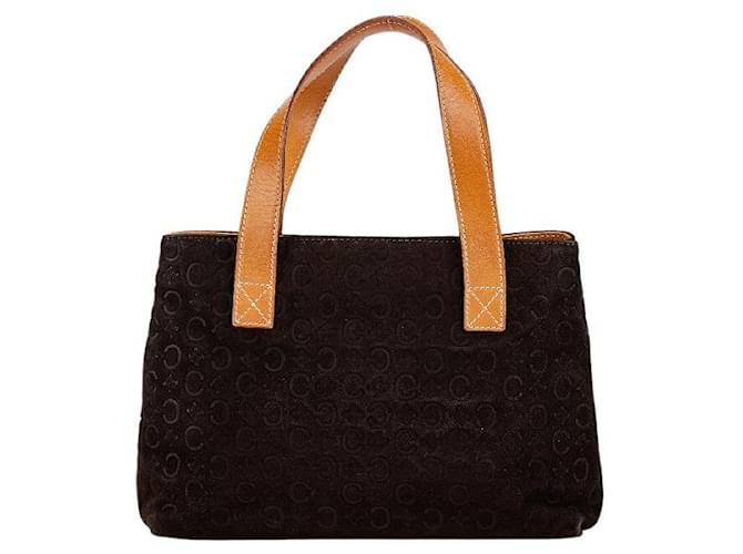 Céline Celine Suede Leather Handbag Brown ref.1920413 - Joli Closet