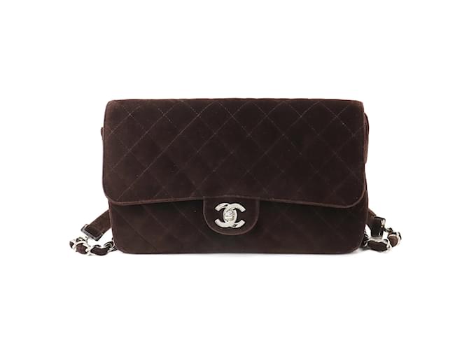 Chanel Matelasse Suede Backpack Brown ref.1928032 - Joli Closet