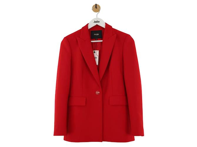 Maje Blazer Red Polyester ref.1929603 - Joli Closet