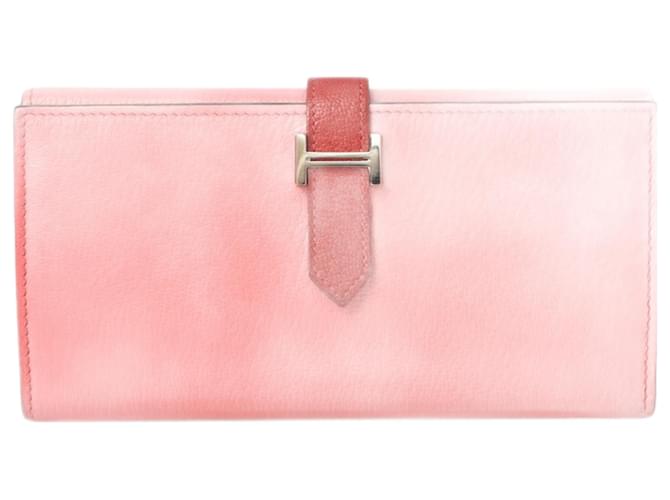 Hermès Hermes Tri-fold Wallet in Rouge Garance Red Diamond ref.1931515 ...