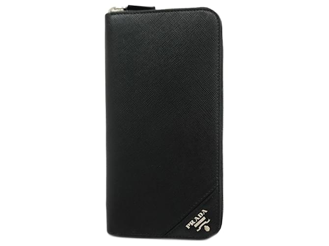 Prada Long Wallet in Black Saffiano Leather ref.1931865 - Joli Closet