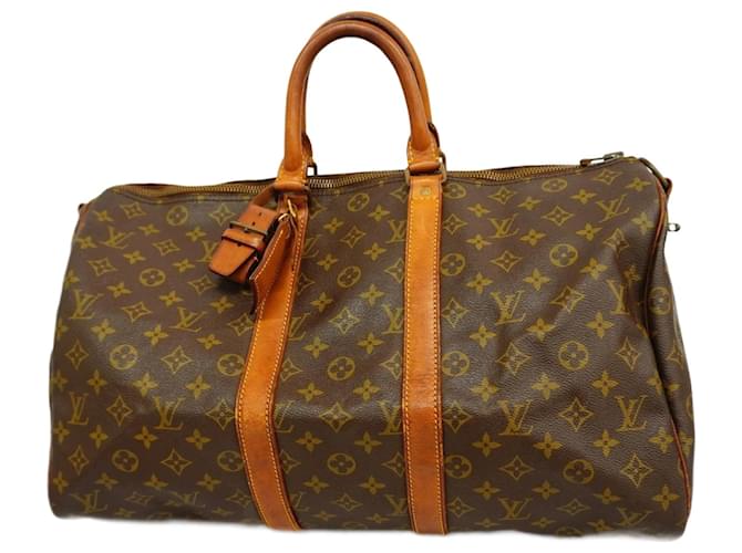 Louis Vuitton Monogram Keepall Bandouliere 45 Brown ref.1932200 - Joli ...