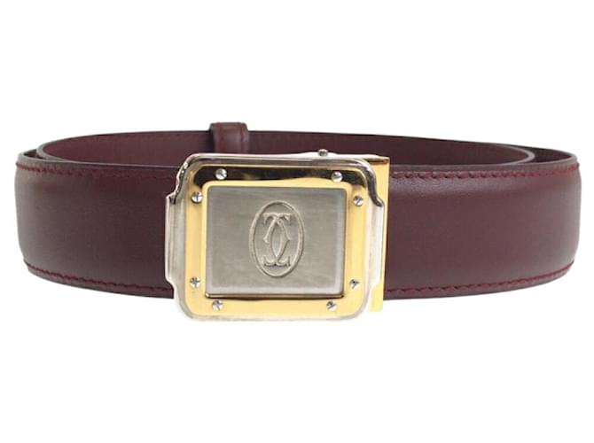Cartier Santos Must Line Leather Belt Buckle Brown ref.1933230 - Joli ...