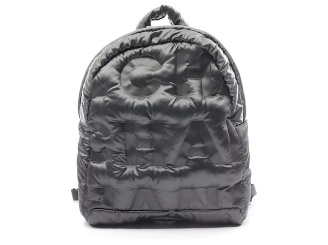 Chanel Nylon Backpack Grey Cloth ref.1939732 - Joli Closet