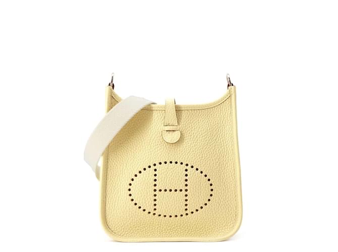 Hermès Hermes Evelyn TPM Amazon Jaune Poussin Cle Shoulder Tote Bag ...