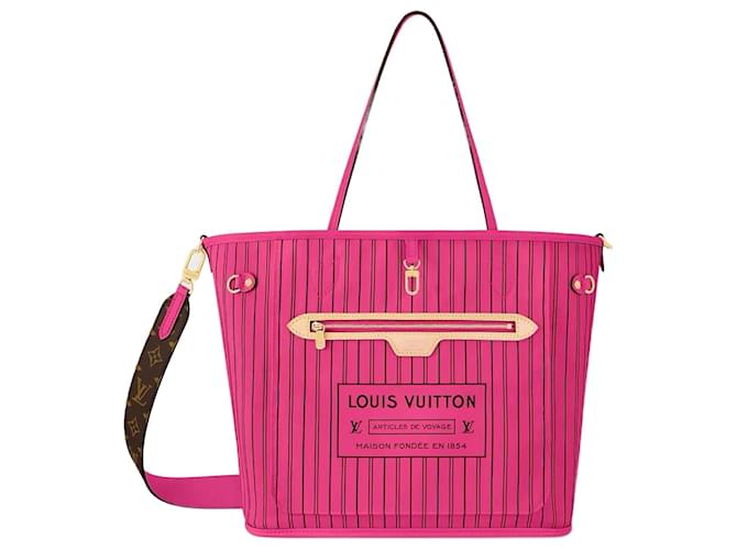 Louis Vuitton LV Neverfull Inside Out MM Pink Cloth ref.1944694 - Joli ...
