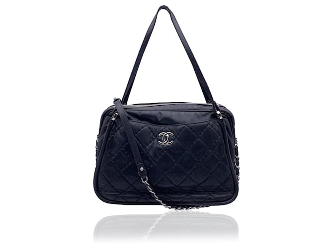 Chanel Black Quilted Leather Relax CC Camera Shoulder Bag ref.1945946 ...