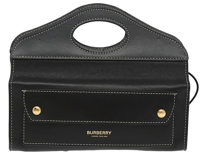 Burberry Pocket Bag Black Leather ref.1947457 - Joli Closet