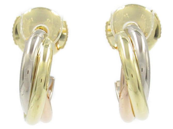 Cartier Trinity Earrings K18 Gold Golden Metal ref.1950765 - Joli Closet