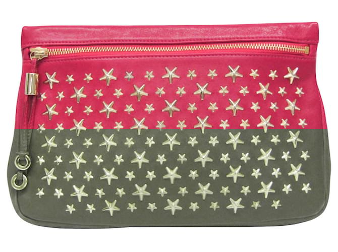 Jimmy Choo Star studs Pink Leather ref.1952500 - Joli Closet