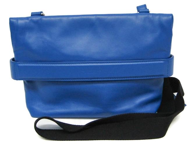 Bottega Veneta Wearable Pouch Women's Leather Shoulder Bag Blue ref ...