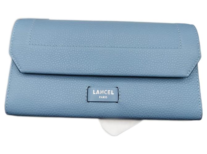 Lancel Wallets Blue Light blue Leather ref.1959180 - Joli Closet